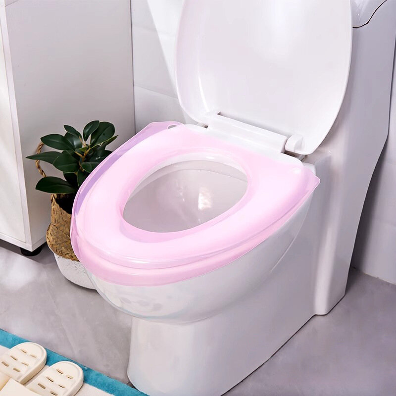 Пластиковая подушка для сиденья унитаза, домашняя подушка для унитаза, универсальная накладка на сиденье унитаза, всесезонная, водонепроницаемая, нескользящая