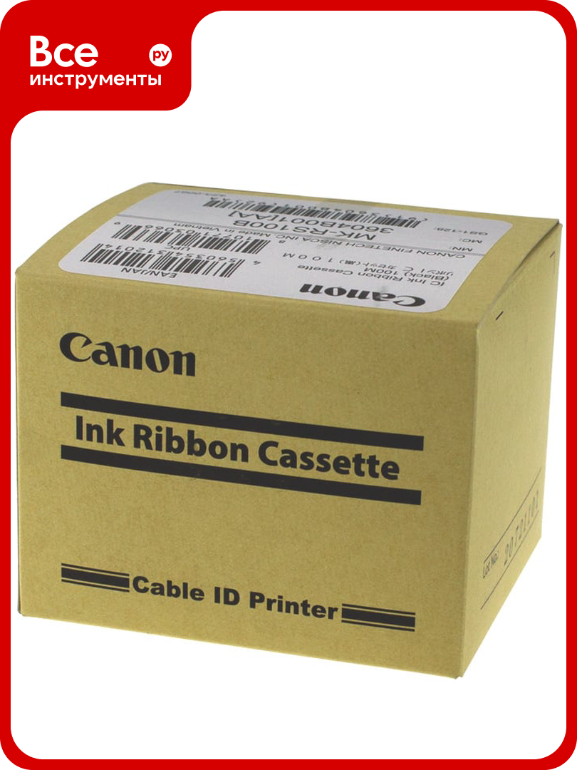 Риббон Формат СТ Премиум для принтеров Canon и Partex T-1000, черный, 100м STМК-RS100B, 12 мм, трубке ПВХ