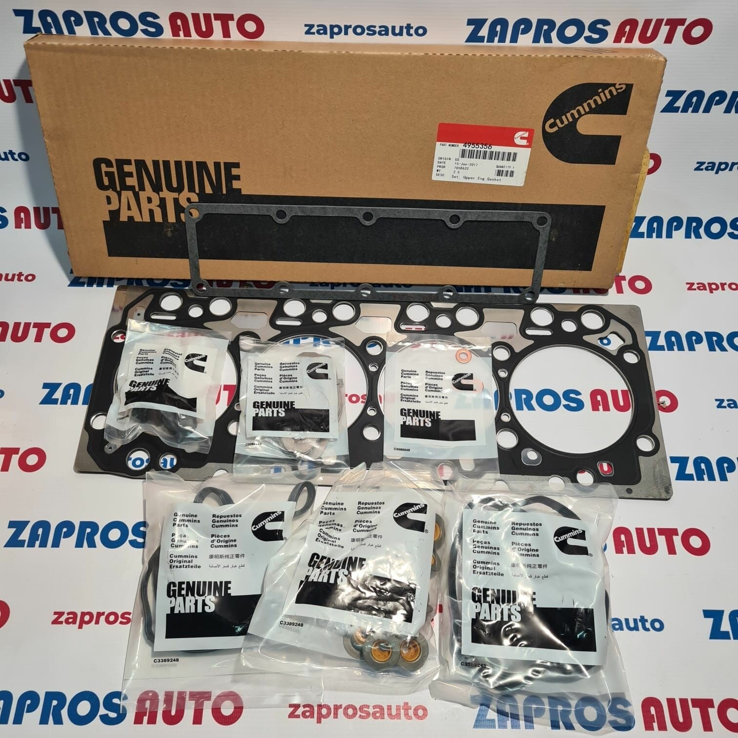 Комплект прокладок верхний Cummins 4ISBE 4.5 4955356