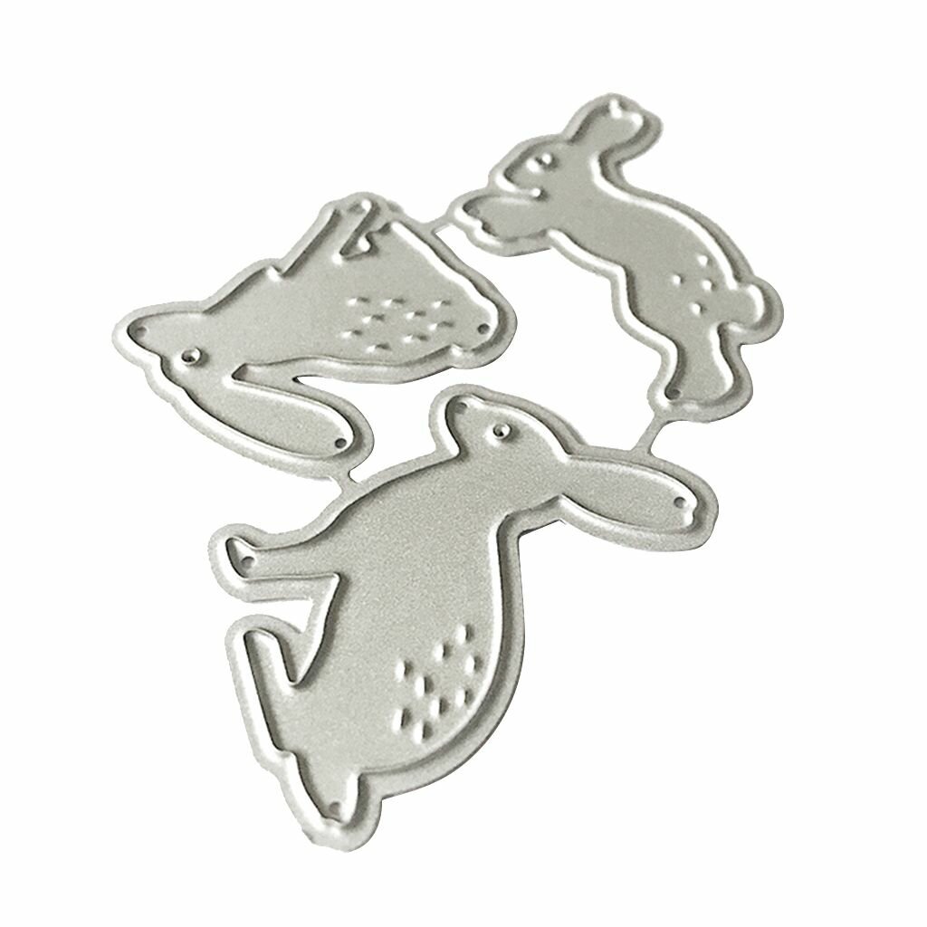 Кролик Кролик Металлические Режущие Штампы Трафарет Для Скрапбукинга DIY Альбом Штамп Бумажная Открытка