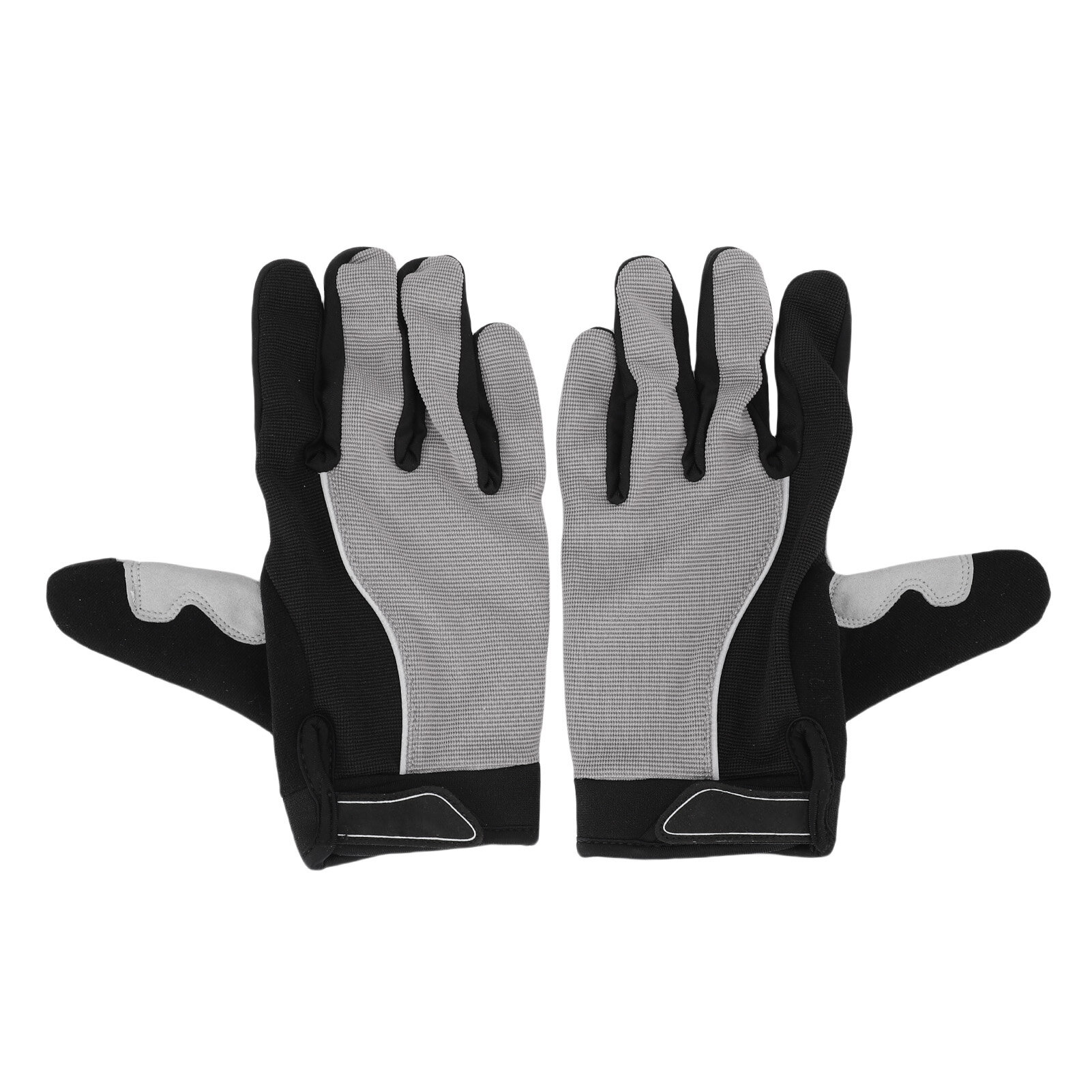 Полнопальцевые велосипедные перчатки с сенсорным экраном для горного велосипеда, мотоцикла, электросамоката, противоскользящие, амортизирующие, размер XL, серые.