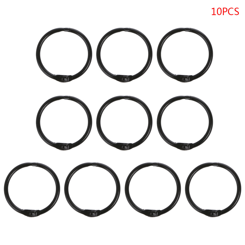 10шт Металлические Вкладыши Связующее Кольцо Для Книг Обручи DIY Альбомы Школьные Канцелярские Принадлежности