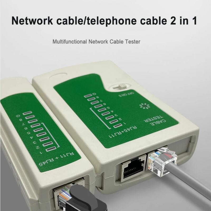 Тестер сетевого кабеля RJ45 RJ11 RJ12 Cat5 Cat6 UTP LAN Тестер сетевого кабеля Детектор телефонной линии Инструмент для отслеживания