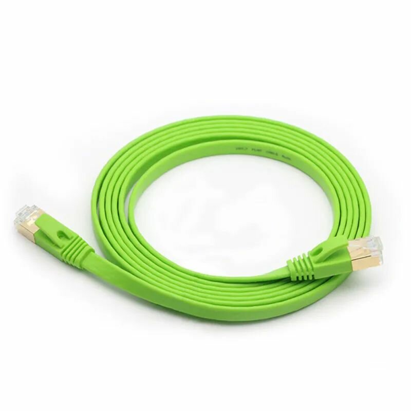 Плоский сетевой кабель Cat7 RJ45 10 Гбит/с, экранированный 8p8c Cat 7, интернет-патч-корд RJ 45 для модема, маршрутизатора, компьютерного кабеля