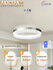 Люстра D&W Освещение, подвесная, LED, хром, площадь освещения 10 м², управление ...