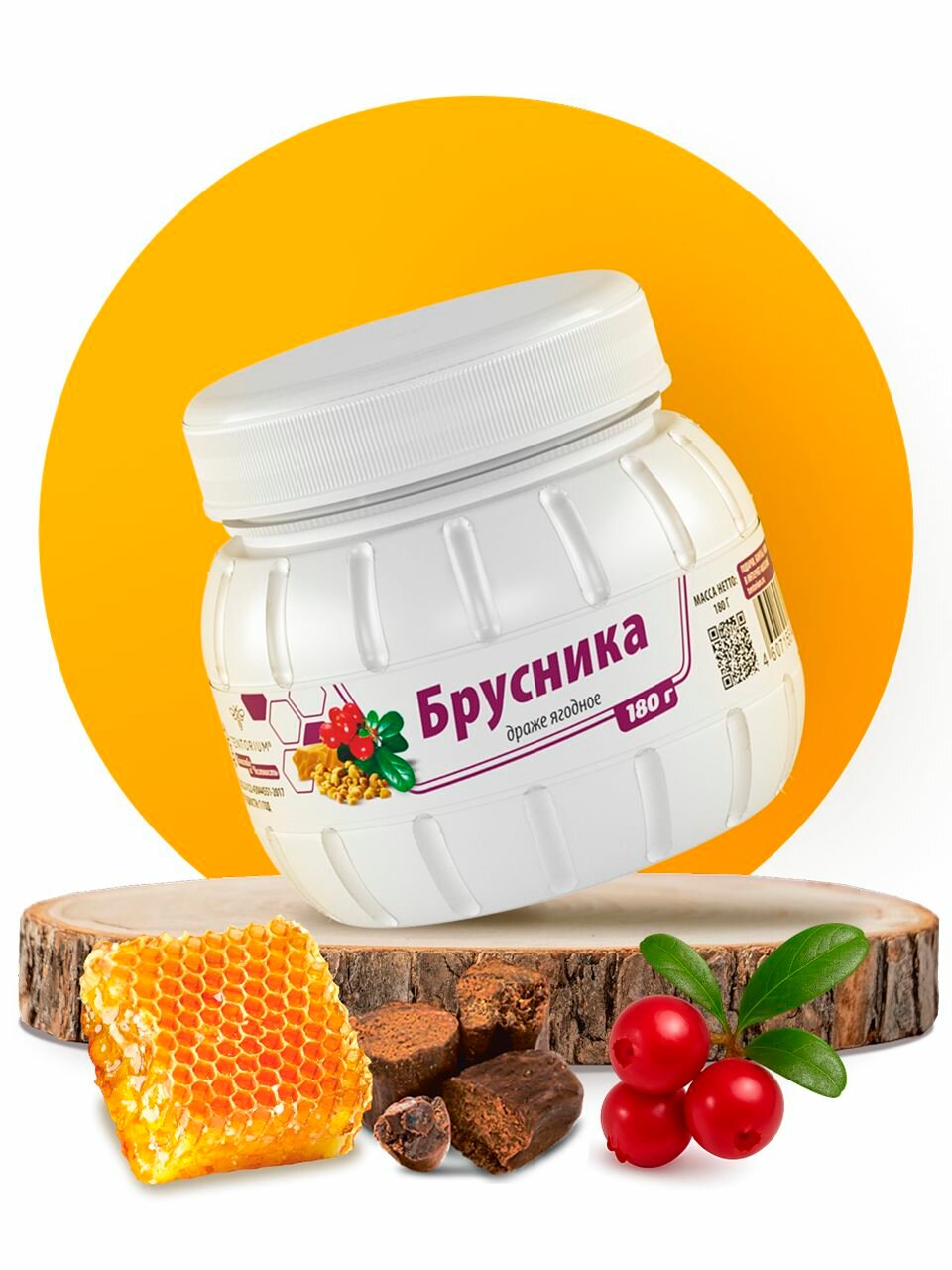 Драже Тенториум Брусника (180 г)