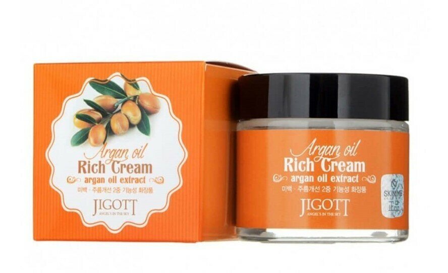 Jigott Питательный крем для лица с аргановым маслом Argan Oil Rich Cream 70 мл