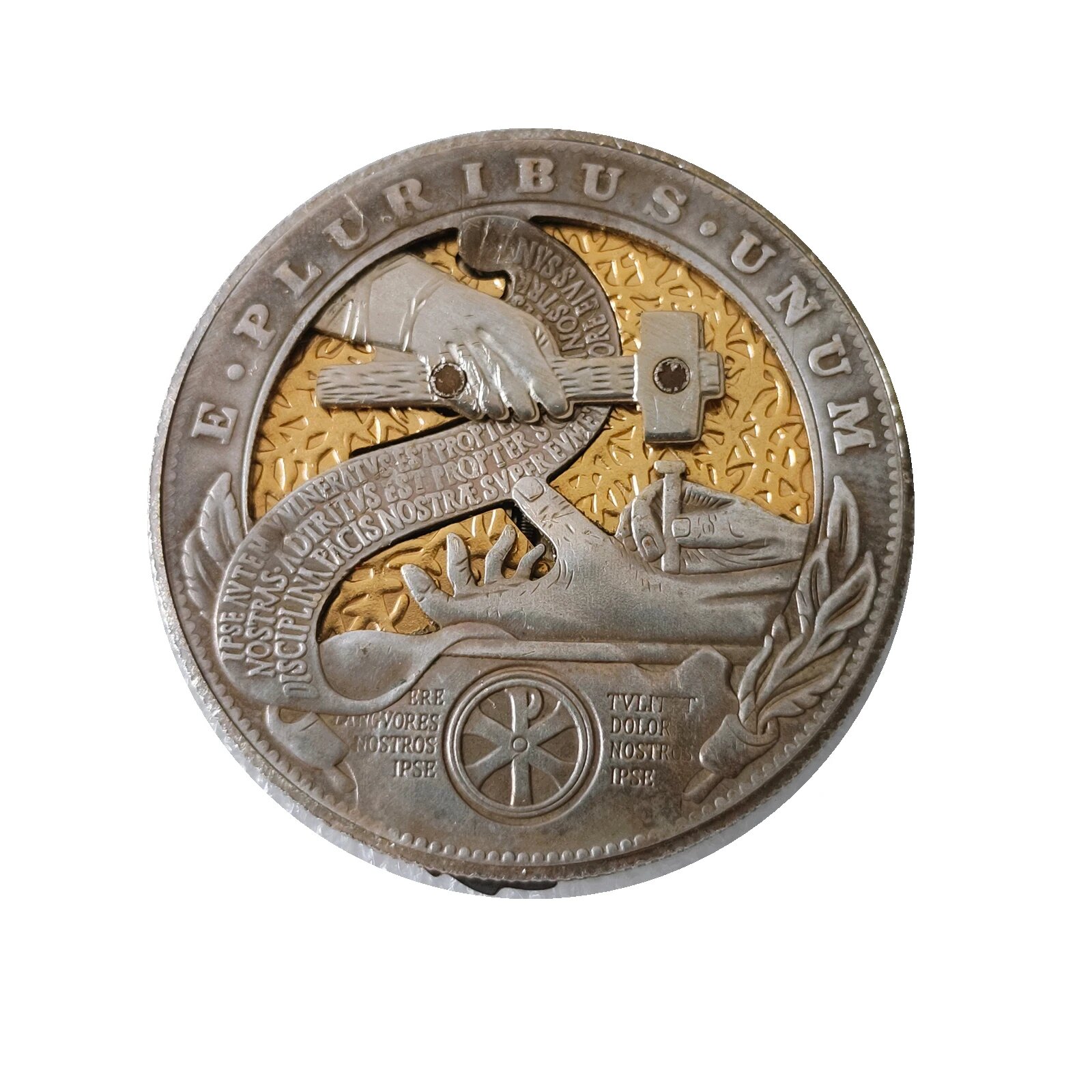 Художественная копия монеты "Рука Спасителя"