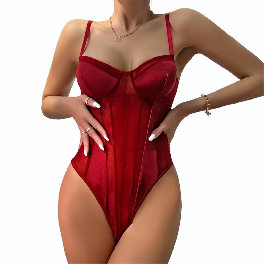 Женское боди на тонких бретельках, топ из прозрачной сетки, цельные кофточки без рукавов, комбинезон-трико