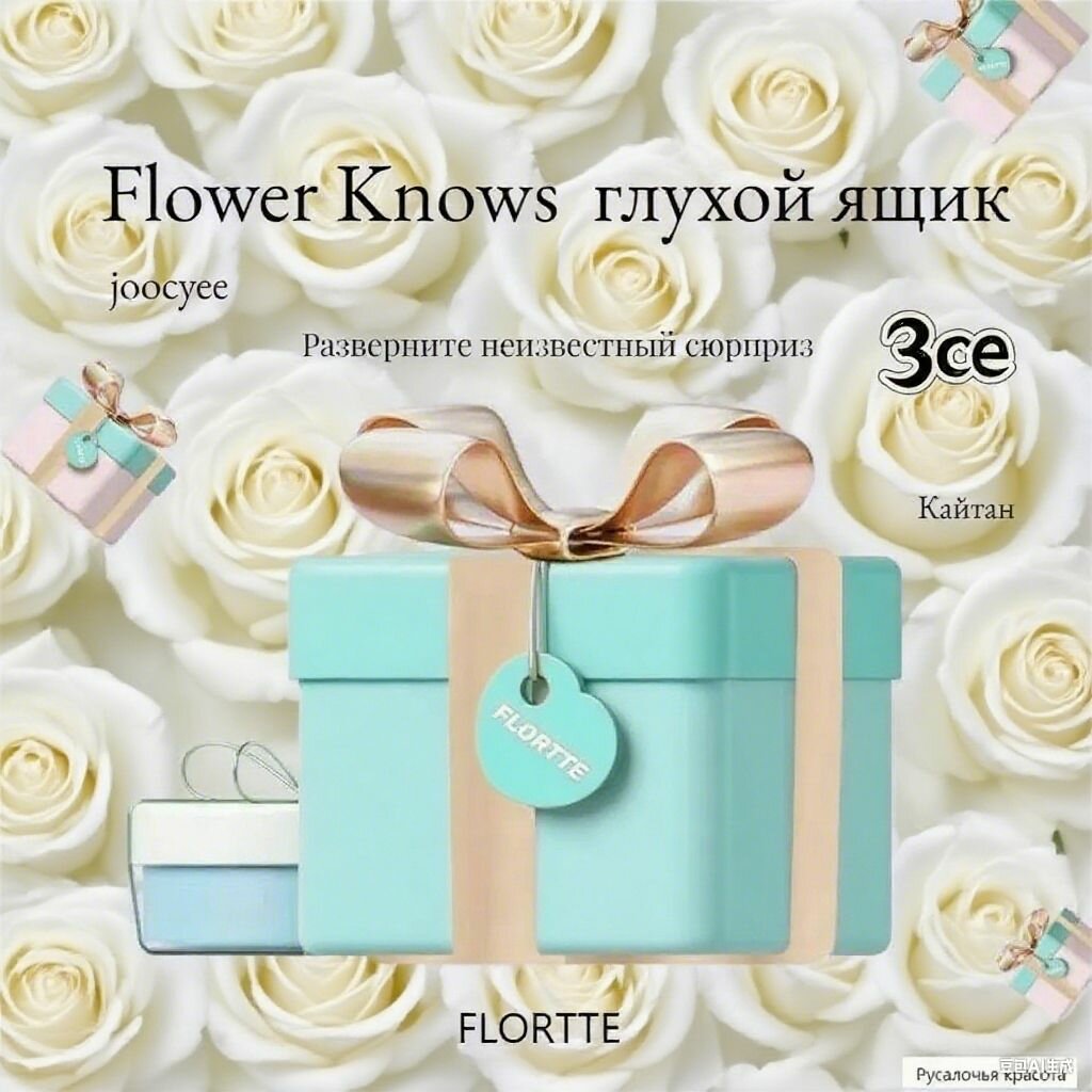 Flower Knows 3ce joocyee Кайтан Flortte Периферийная слепая сумка для макияжа Lucky Bag(Минимум три продукта)