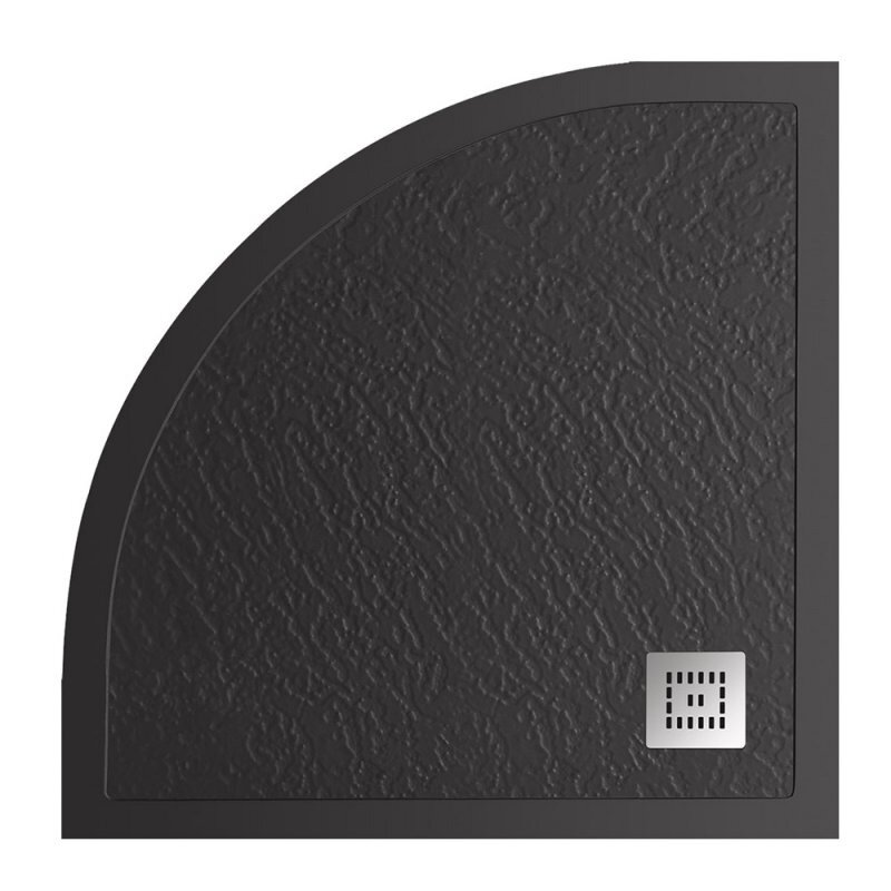 Поддон из искусственного мрамора BelBagno TRAY-MR-UNO-R-90-550-35-NERO