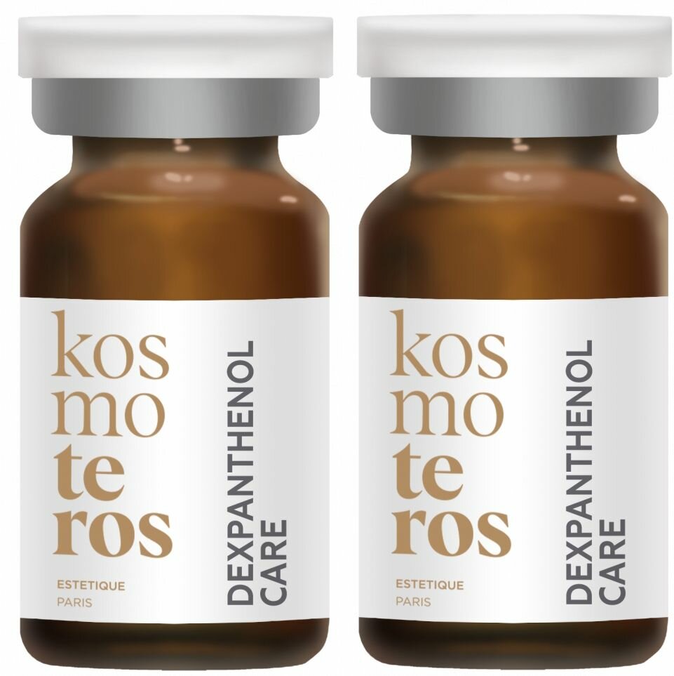 KOSMOTEROS Стерильный мезоконцентрат для для мезотерапии и аппаратных методик для лица и кожи головы Декспантенол DEXPANTHENOL, 2 флакона по 6 мл