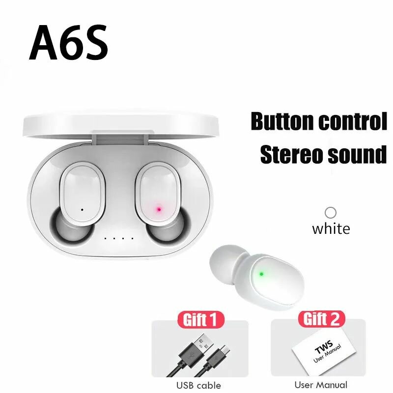 Беспроводные наушники A6S Metal