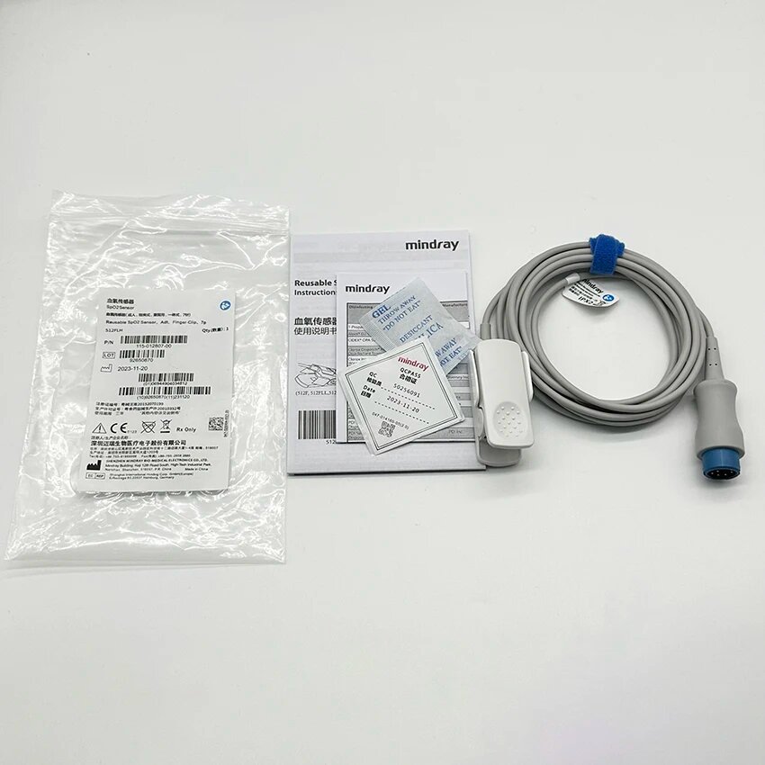 115-012807-00 512FLH Mindray Многоразовый датчик Spo2, оригинальный новый
