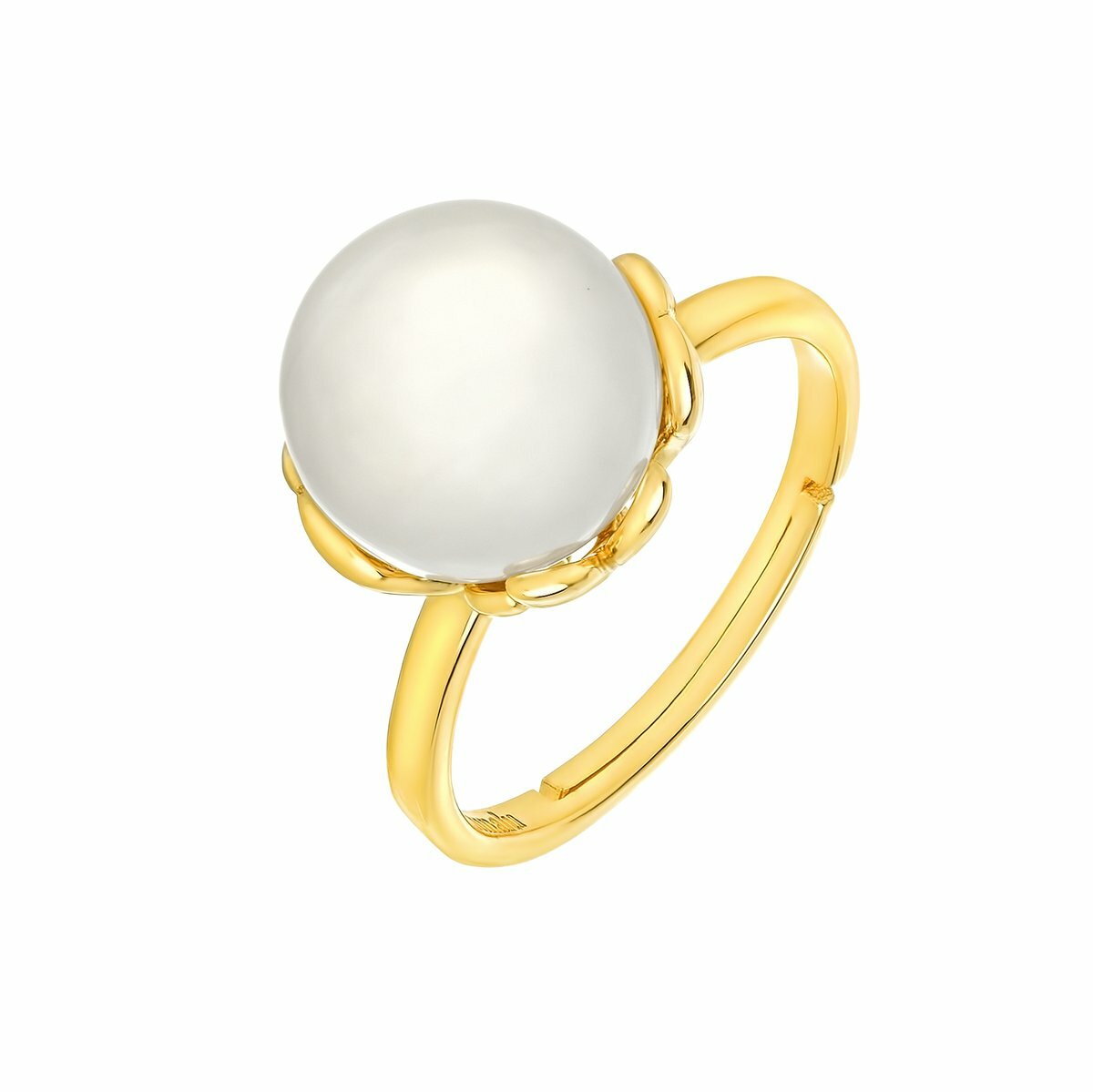 Кольцо, серебро, 925 проба, жемчуг