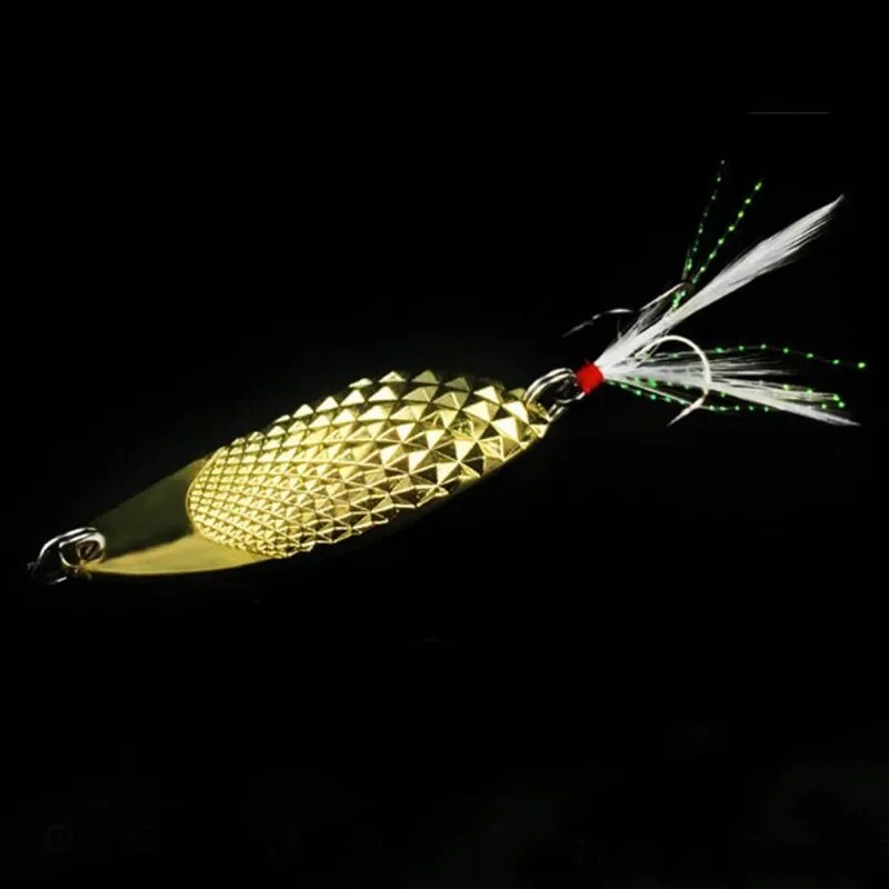 Металлические блесны Vib Leech 3-20г 15g 1pc, Gold