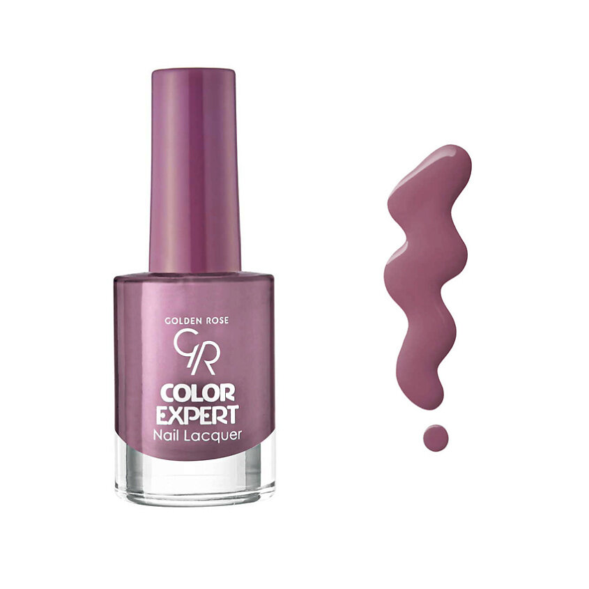 Лак Golden Rose "Color Expert Nail Lacquer", лиловый, защита, выравнивание тона, освежающий, 10 мл
