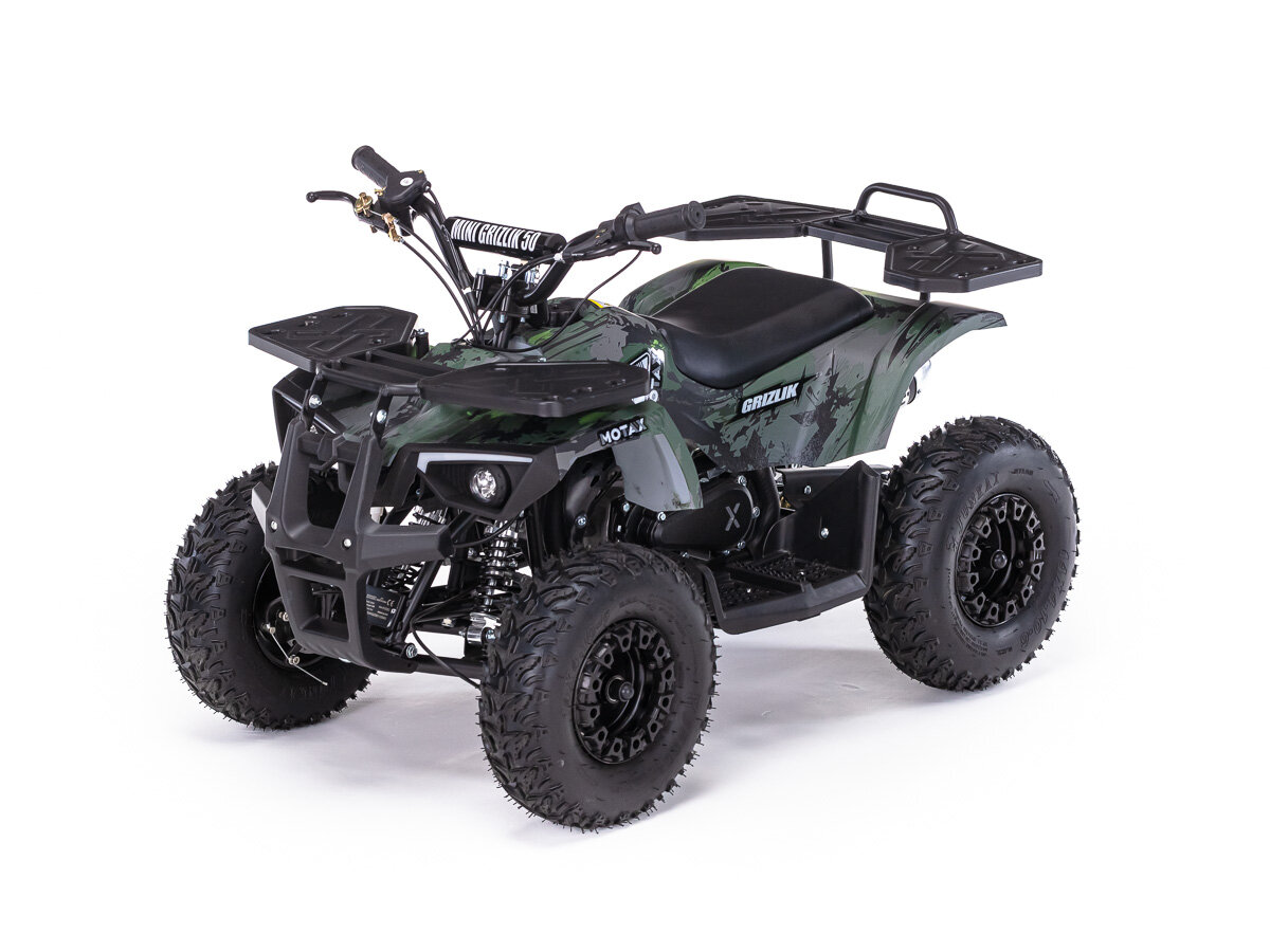 Квадроцикл бензиновый MOTAX ATV GRIZLIK Х16 ES 49cc Мини-Гризли с эл. стартером камуфляж