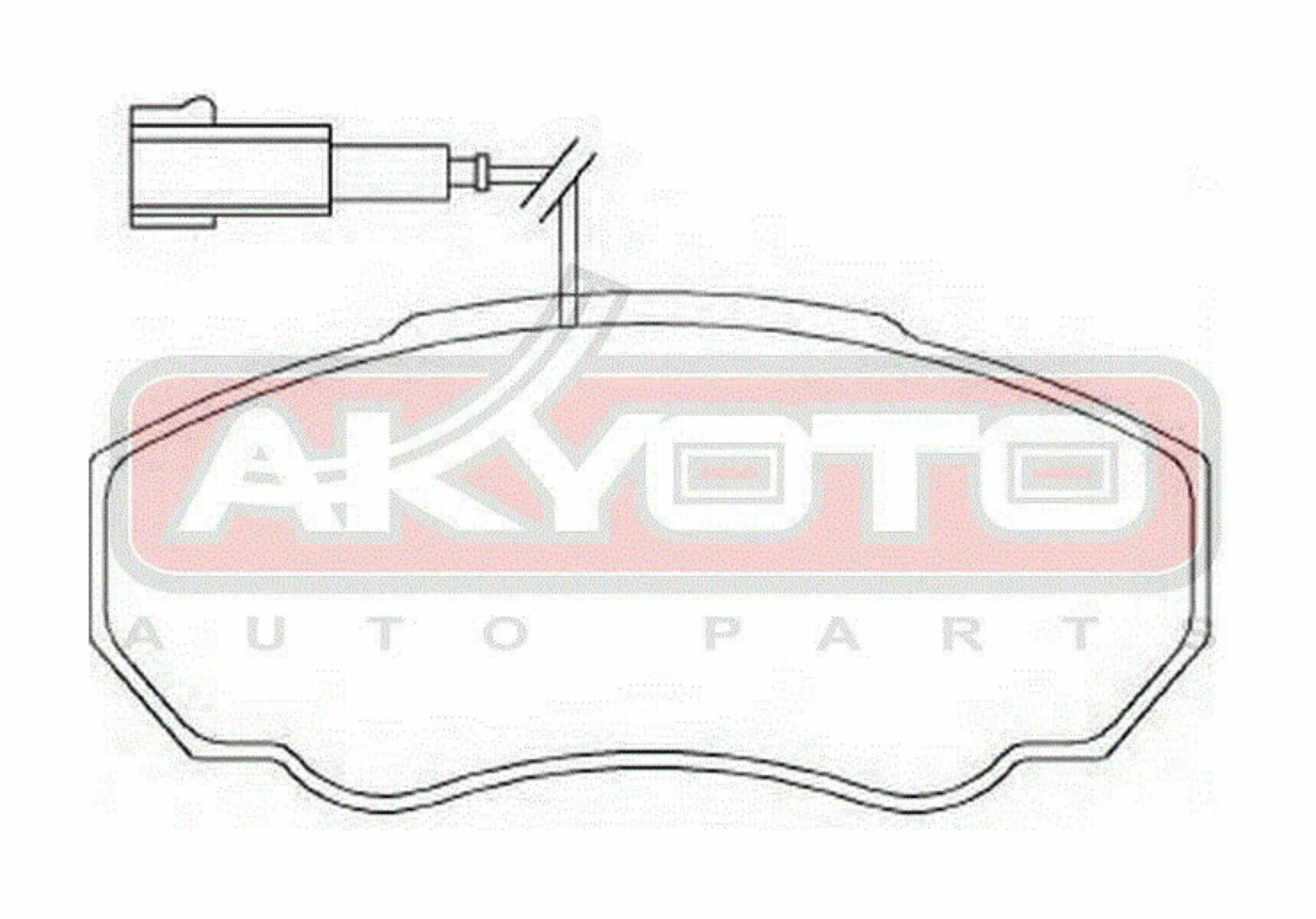 Колодки Тормозные Дисковые Передние(Akyoto Akd-0219)