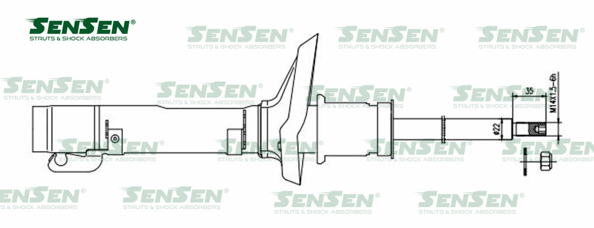 Амортизатор Подвески(Sensen 42140087)