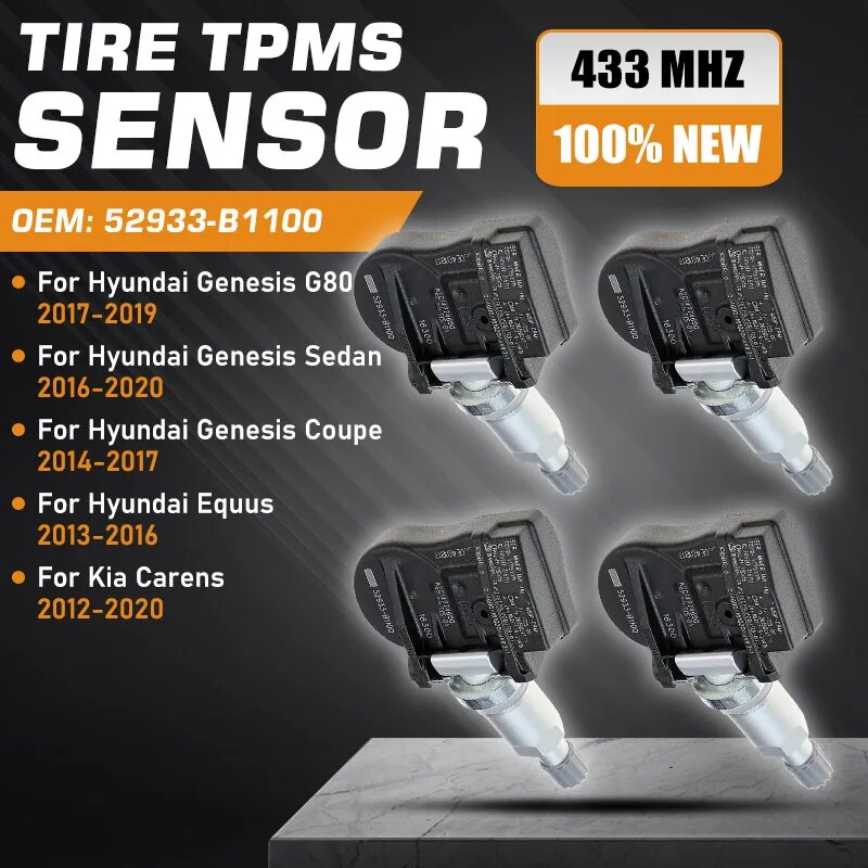 Для Genesis G80 2017-2019 TPMS Hyundai Genesis 2016-2020 Kia Carens 2012-2020 Hyundai Equus Genesis Coupe Датчик давления в шинах 1PC