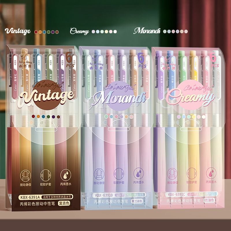 Акриловая цветная шариковая ручка