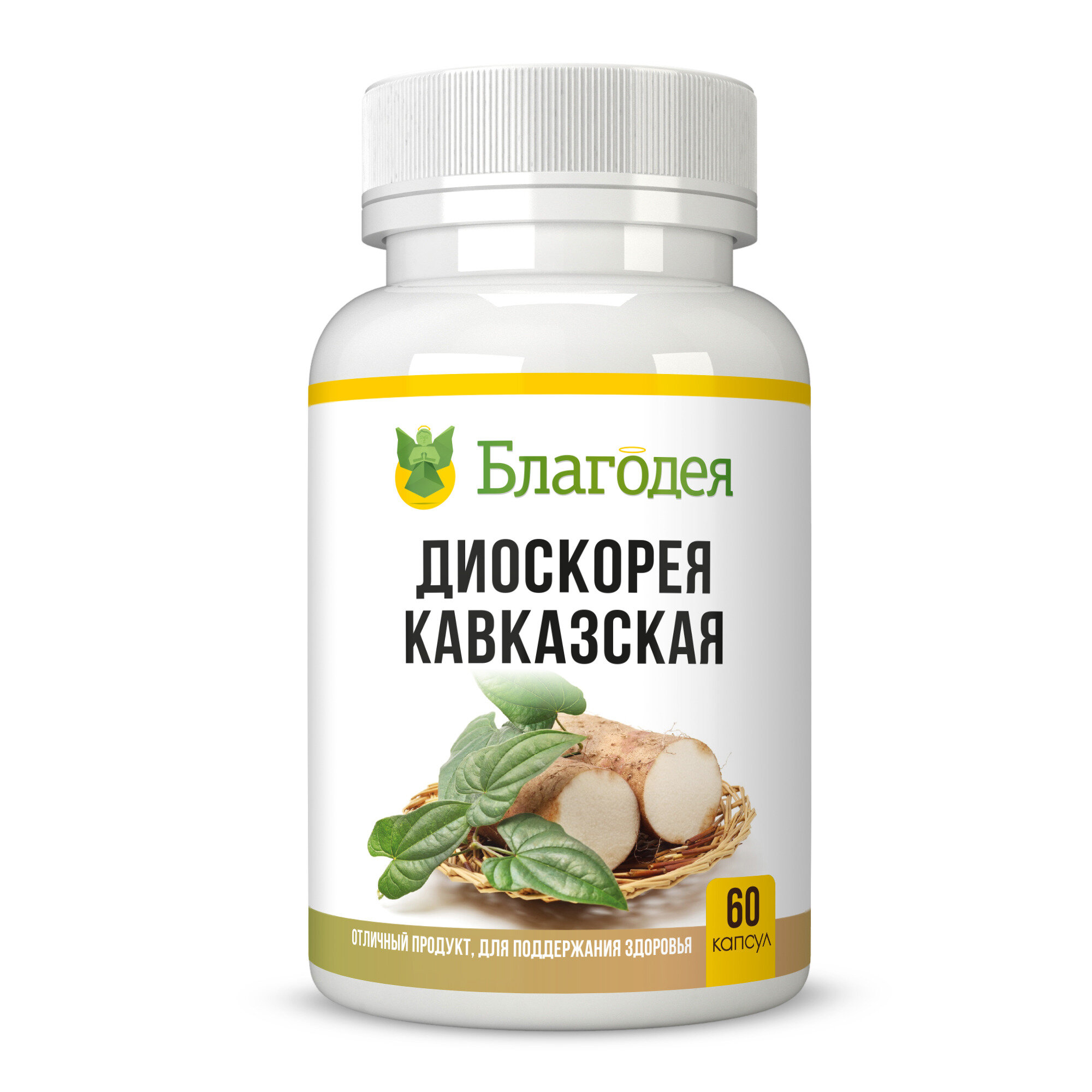 Диоскорея в капсулах Благодея-Алтай натуральный, 60 шт, пластиковая банка