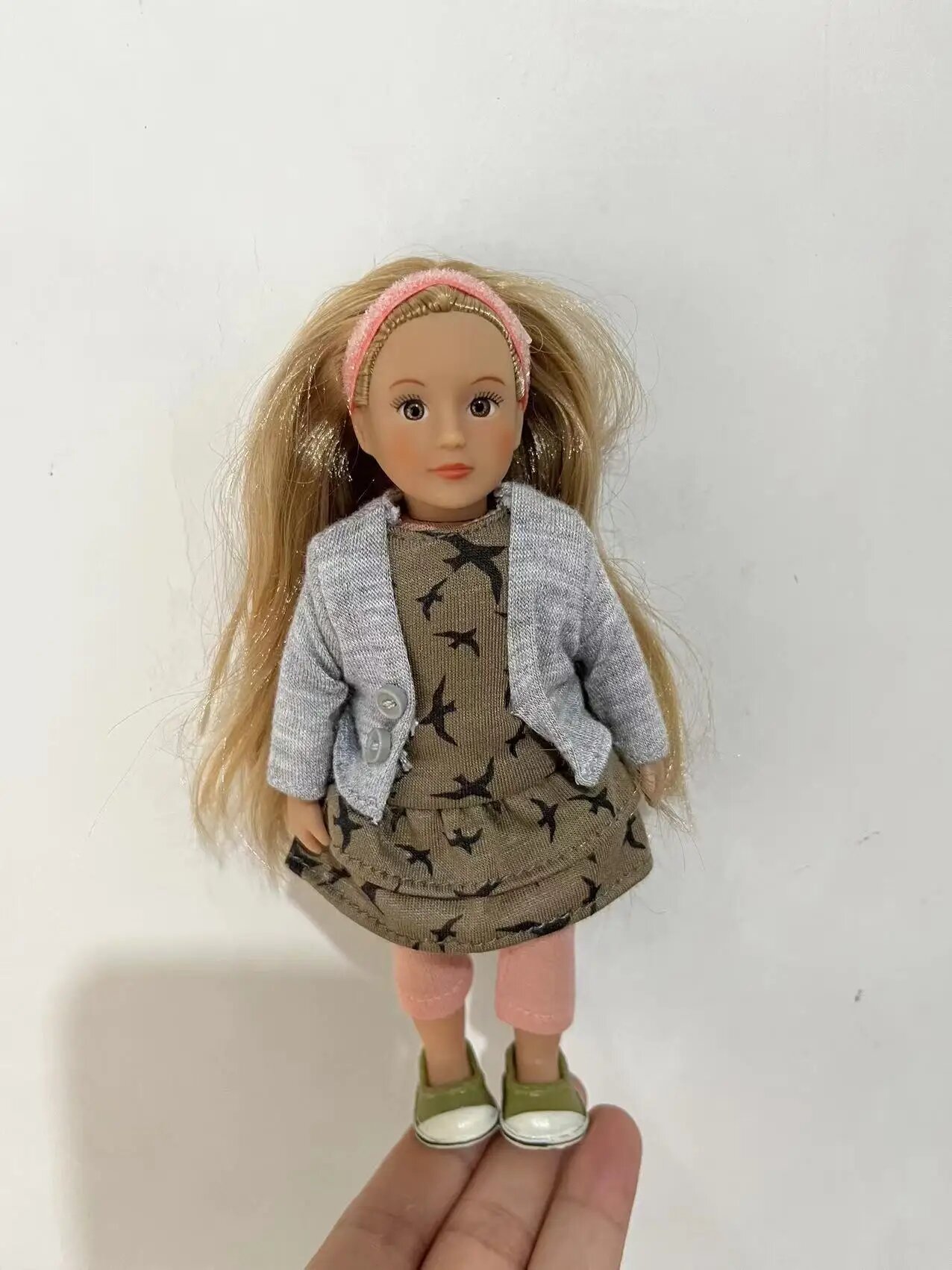 15CM Simulation eye palm mini og doll with clothes shoes baby doll toy girls toys