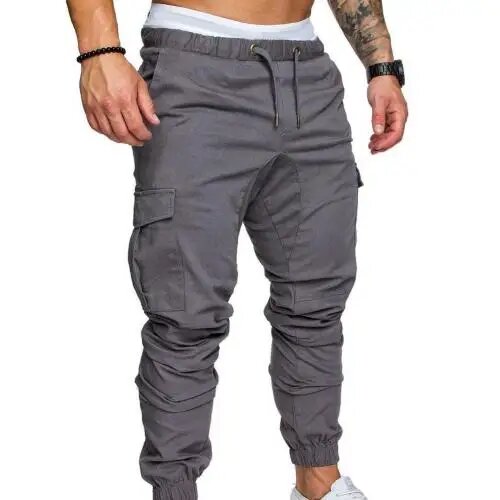 Мужские серые карго брюки Light Gray, XXL