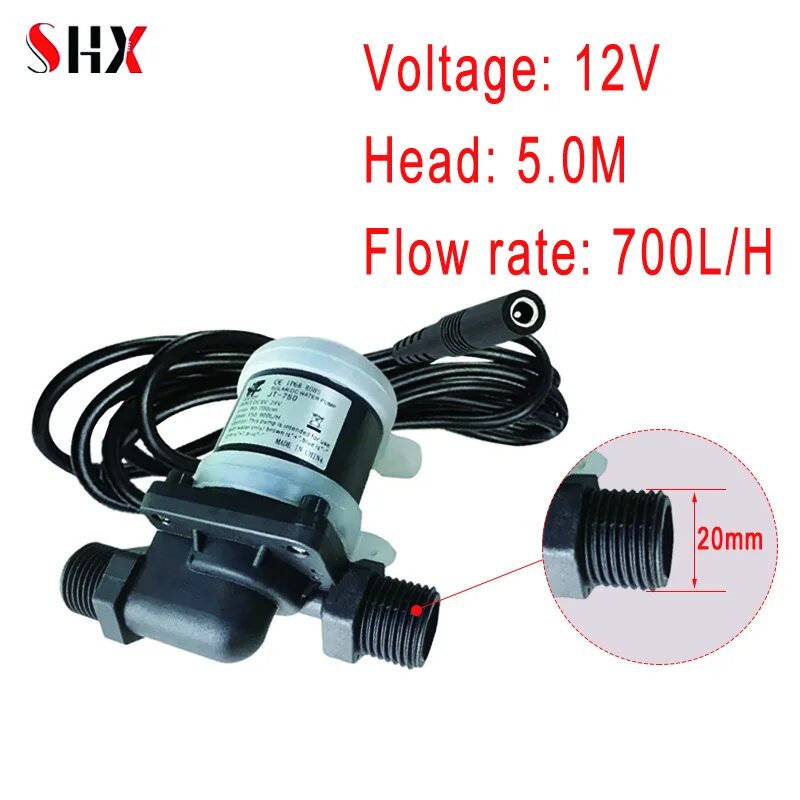 Бесщеточный водяной насос 12В/24В DC6-12V