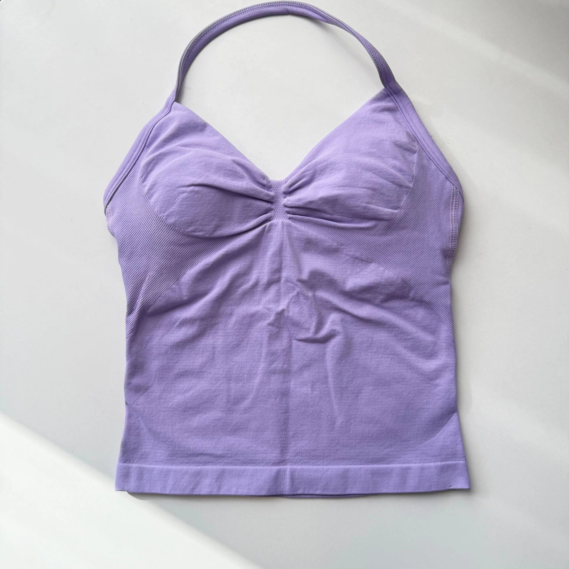 DFYNE ORIGIN Бесшовный топ Neon Lime для йоги М, Lilac