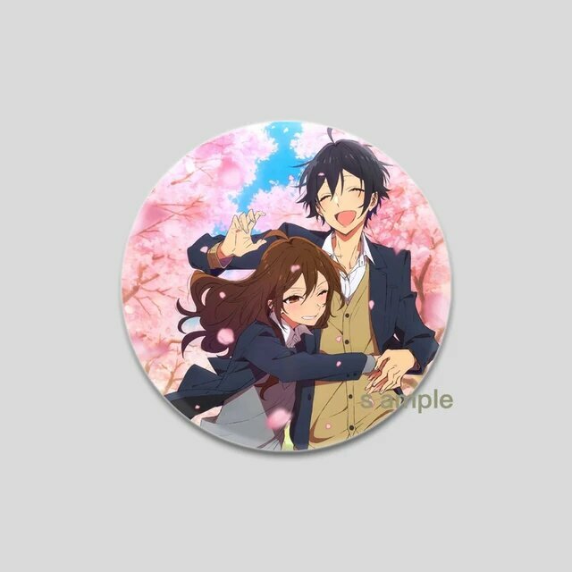 58/44/32 мм аниме CloverWorks, круглые мягкие пуговицы, милая брошь в виде фигуры для рюкзака, украшения одежды, модные подарки