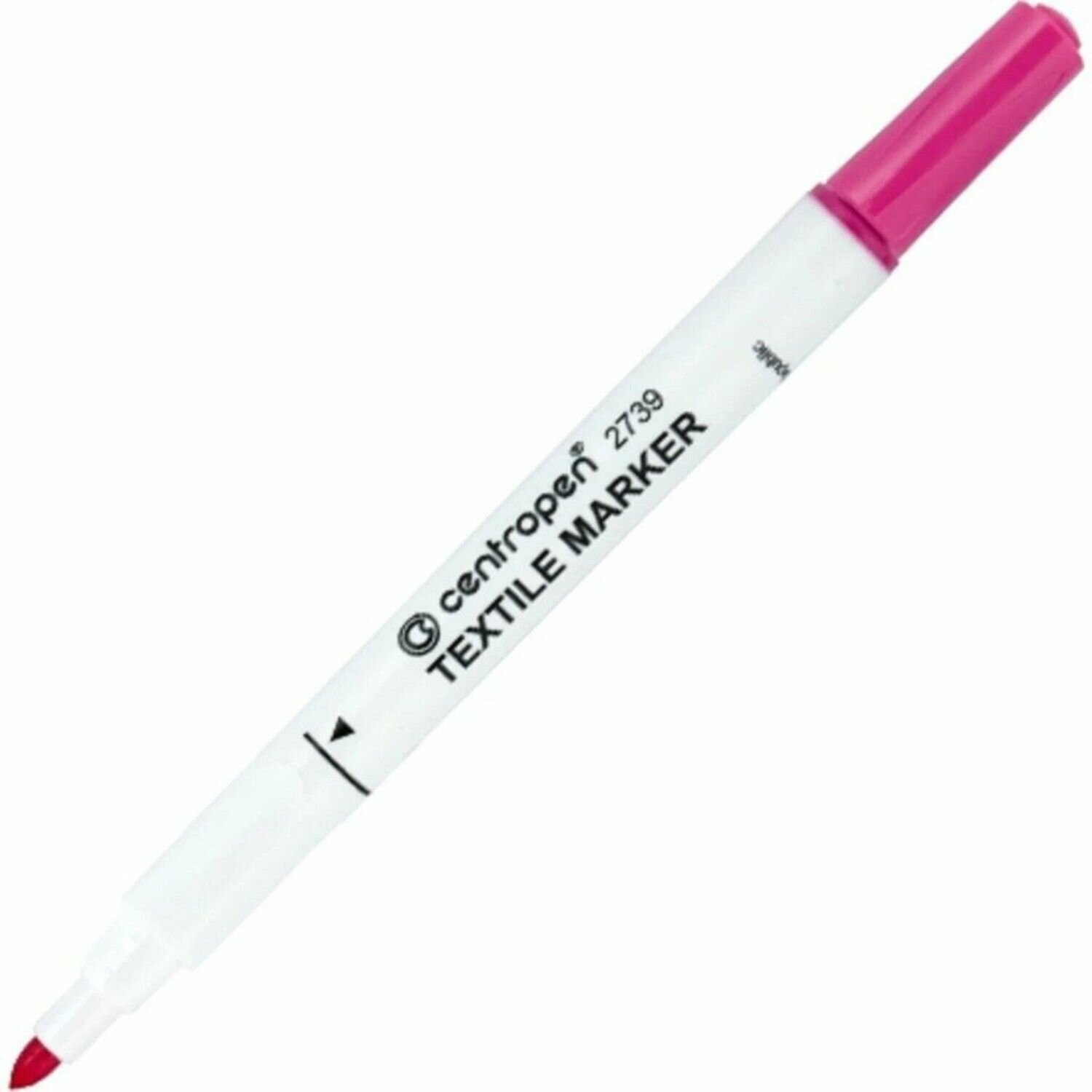 Маркер по ткани "Centropen textil", 1,8мм розовый. Комплект из 10 маркеров