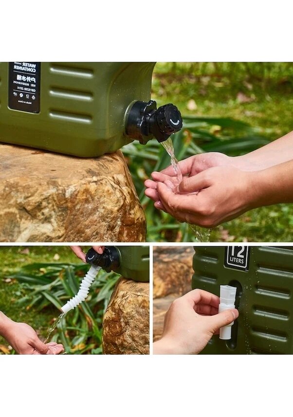 Канистра Lyon Water Picnic для кемпинга и пикника, прочная, с краном, 12 л, XB 12 см