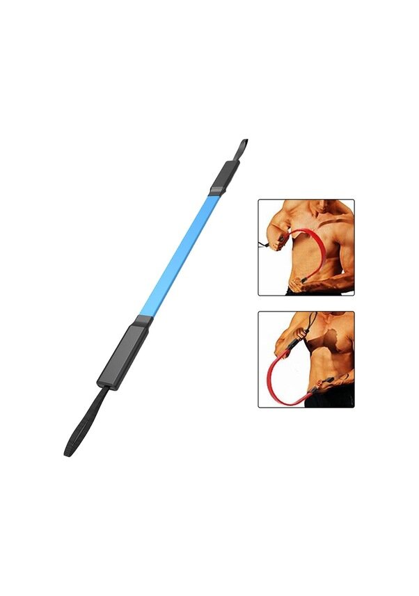 Тренажер для укрепления рук Power Bar Arm Strengthener Trainer Body Workout 40 кг, черно-синий