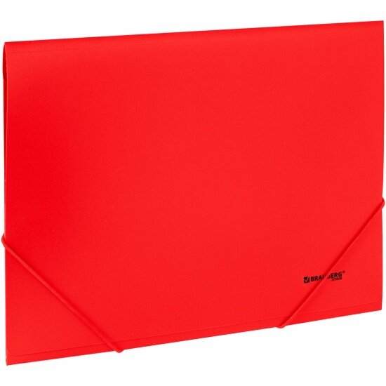Папка на резинках А4 Brauberg UNIVERSAL, красная, до 300 листов, 0,5 мм, 273039