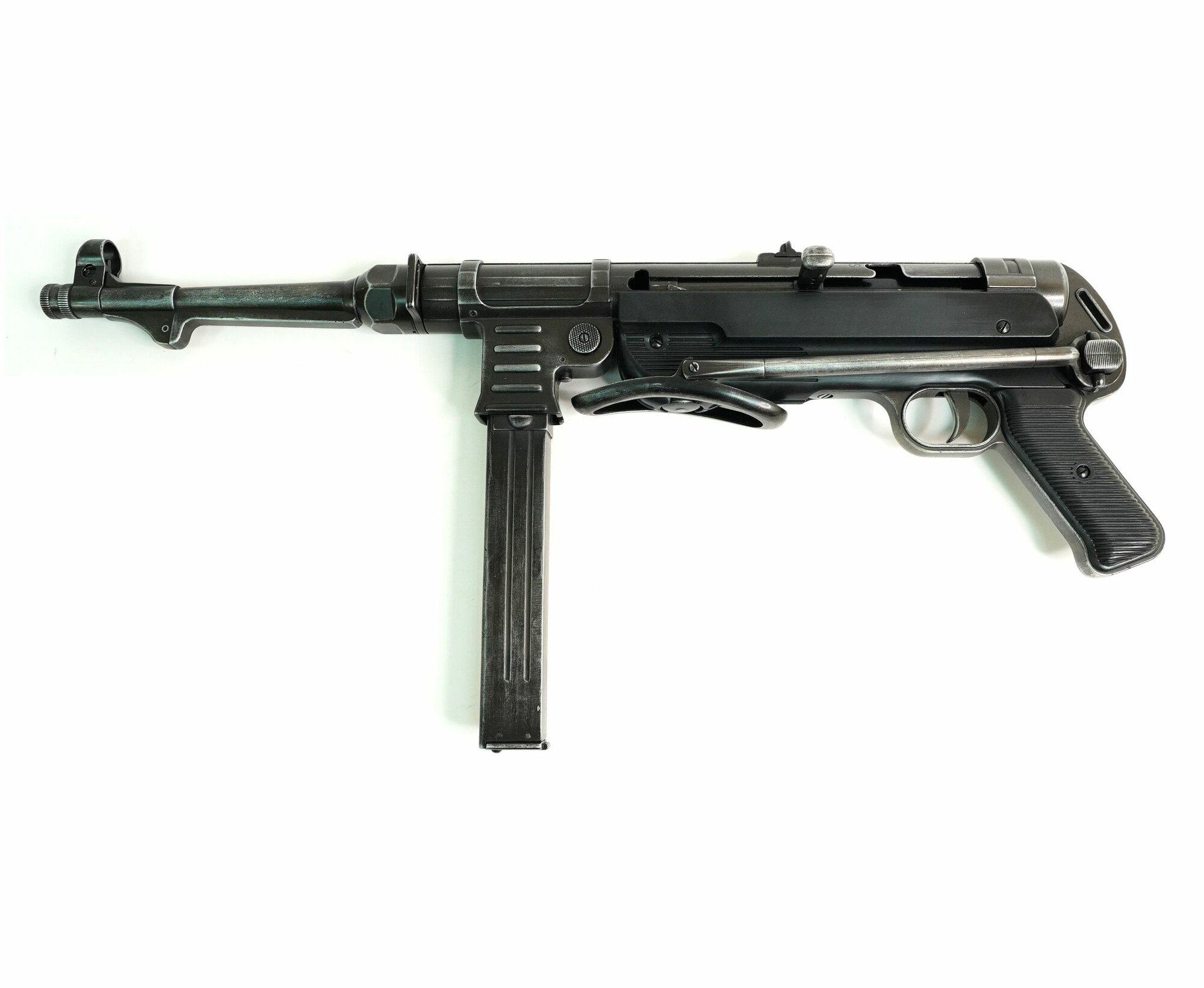 Макет автомат MP-40 "Шмайссер" состаренный, с ремнем (Германия, 1940 г.) DE-1111-C-OLD