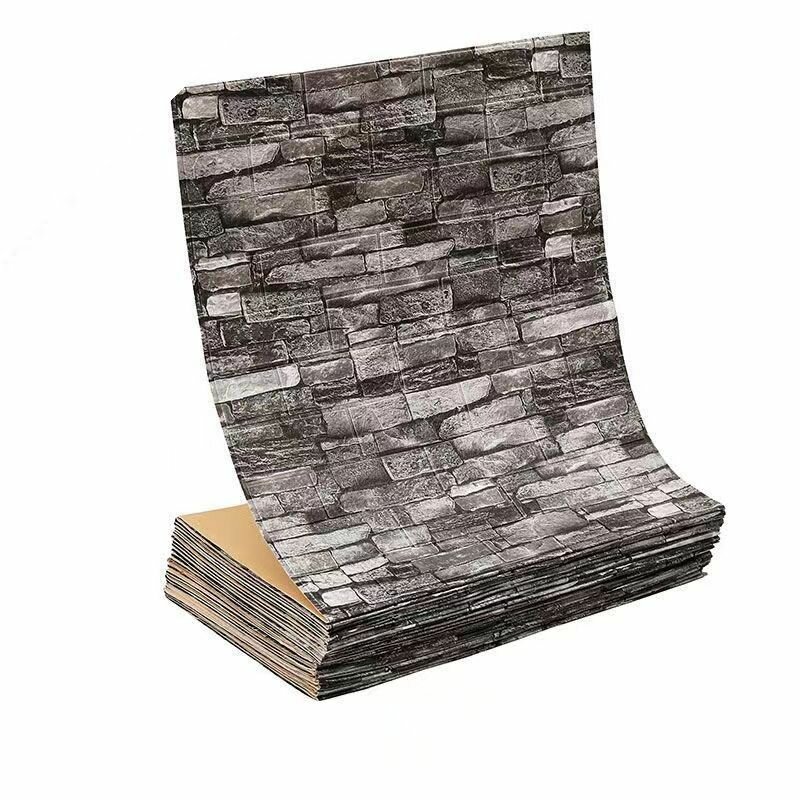 Стены наклеены, панели, самоклеящиеся "Ретро - черный" 70 смx5м-Праздничные подарки