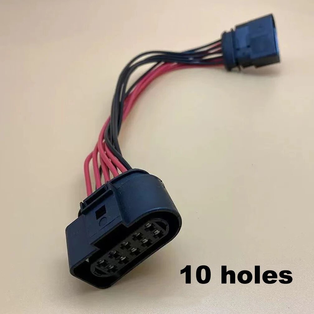 Для Audi A3 A4 A6 Q3 Q5 Q7 Автомобильная ксеноновая фара в сборе, разъем-удлинитель, 10 holes cable