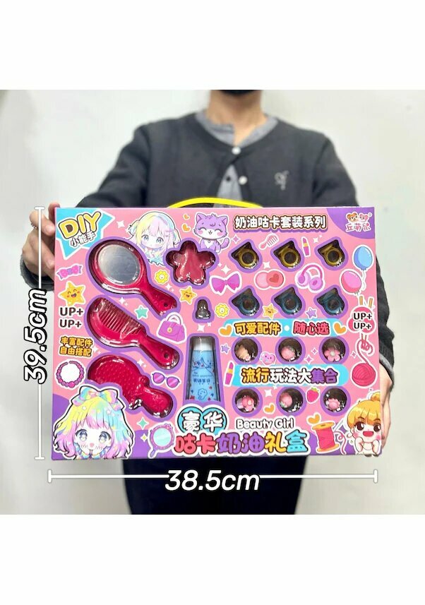 Зеркальный набор для девочек-принцесс, розовый, многоцветный