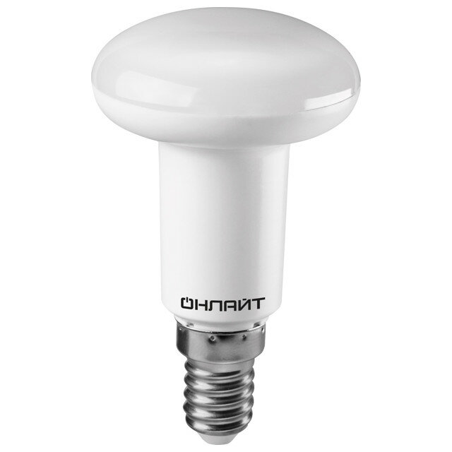 Онлайт светодиодная лампа E14 5Вт 420лм 4000K 220В с рефлектором R50 для общего освещения
