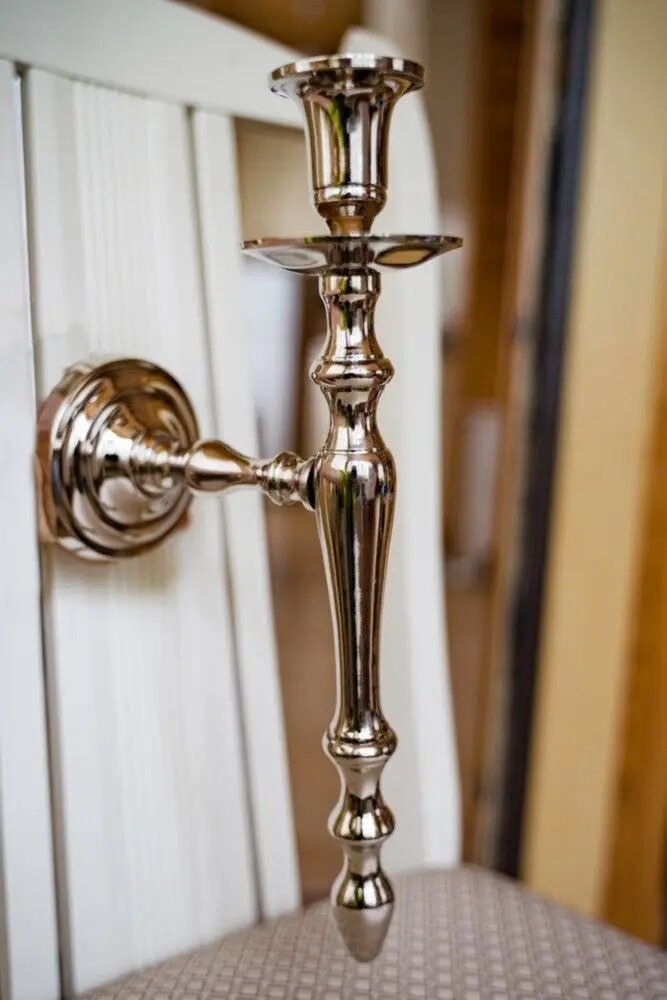 Настенный канделябр "Жерар", серебряный, 32 см, Boltze