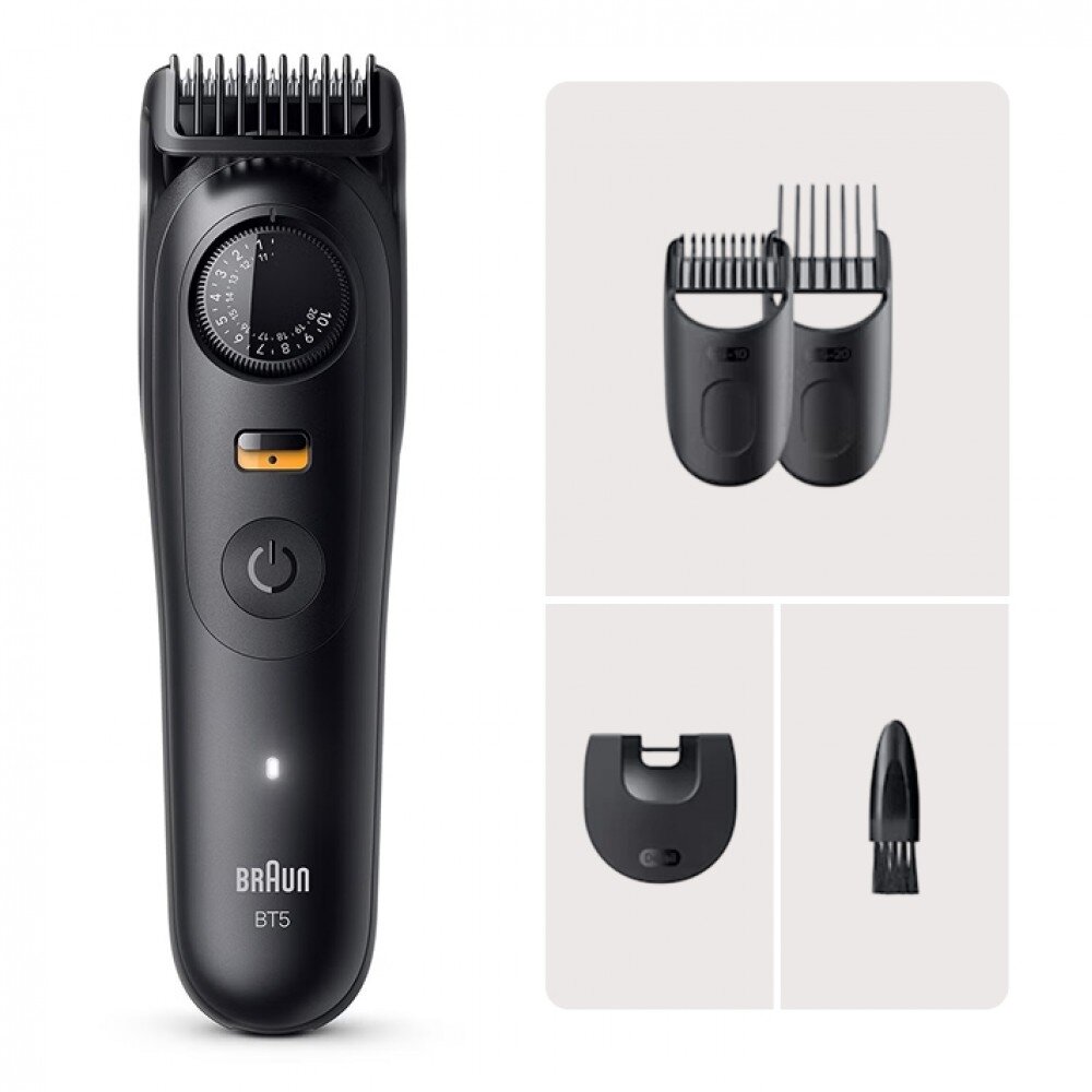 Триммер Braun Series 5 BT5520 черный (насадок в компл:3шт)