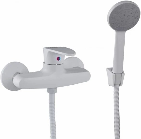 Смеситель для душа Plstart PL2005-8 с душевым гарнитуром, белый