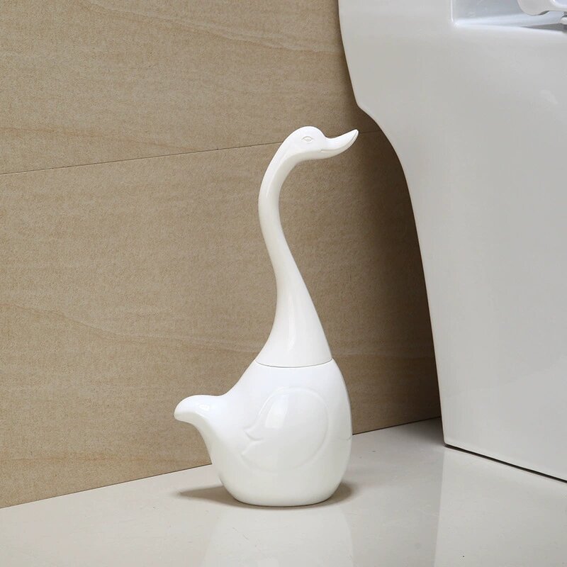 Набор ершиков для унитаза Swan с керамической основой и длинной ручкой, бытовая щетка для чистки ванной комнаты, туалета