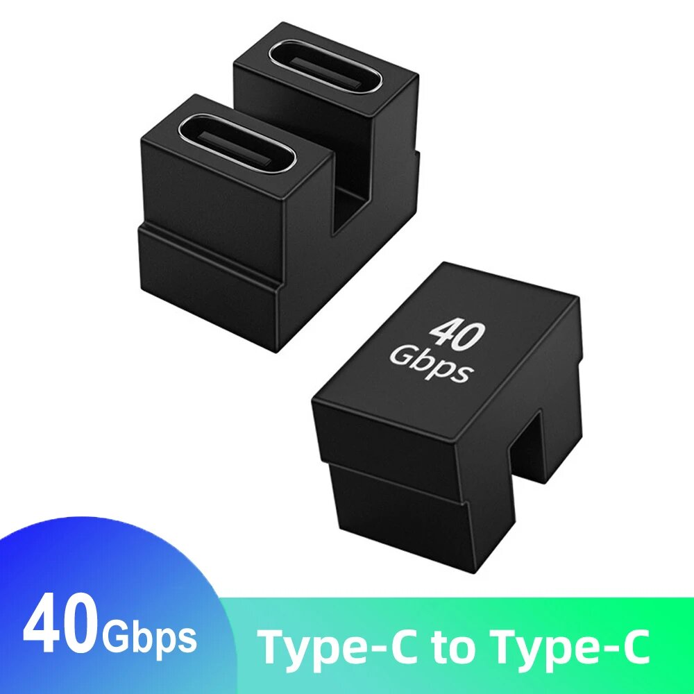 USB 4.0 Type C адаптер OTG 40 Гбит/с быстрая передача данных планшет 100 Вт Thunderbolt3 USB-C зарядный конвертер для телефона Macbook Air Pro Female to Female B