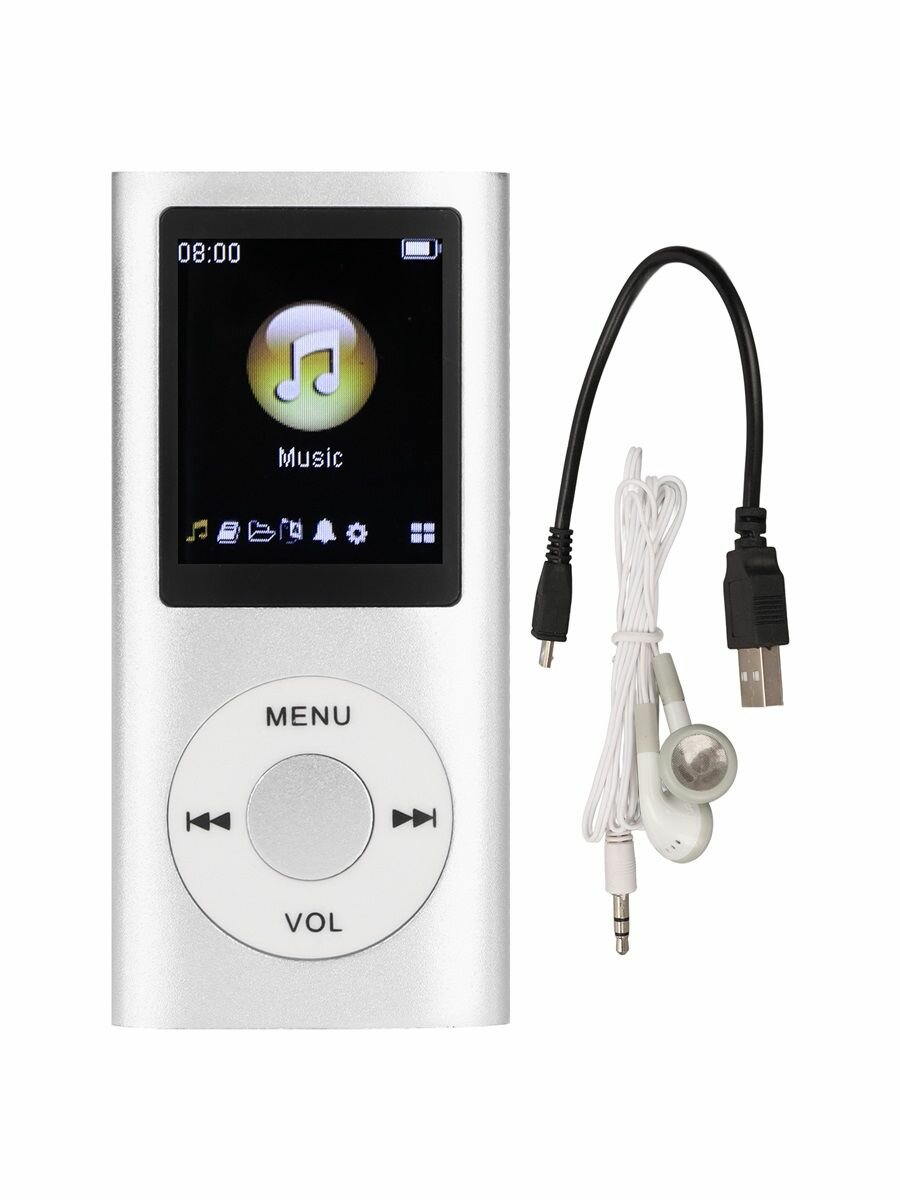 Портативный MP3-плеер с ЖК-экраном 1,8 дюйма, звук без потерь, стильный многофункциональный тонкий дизайн