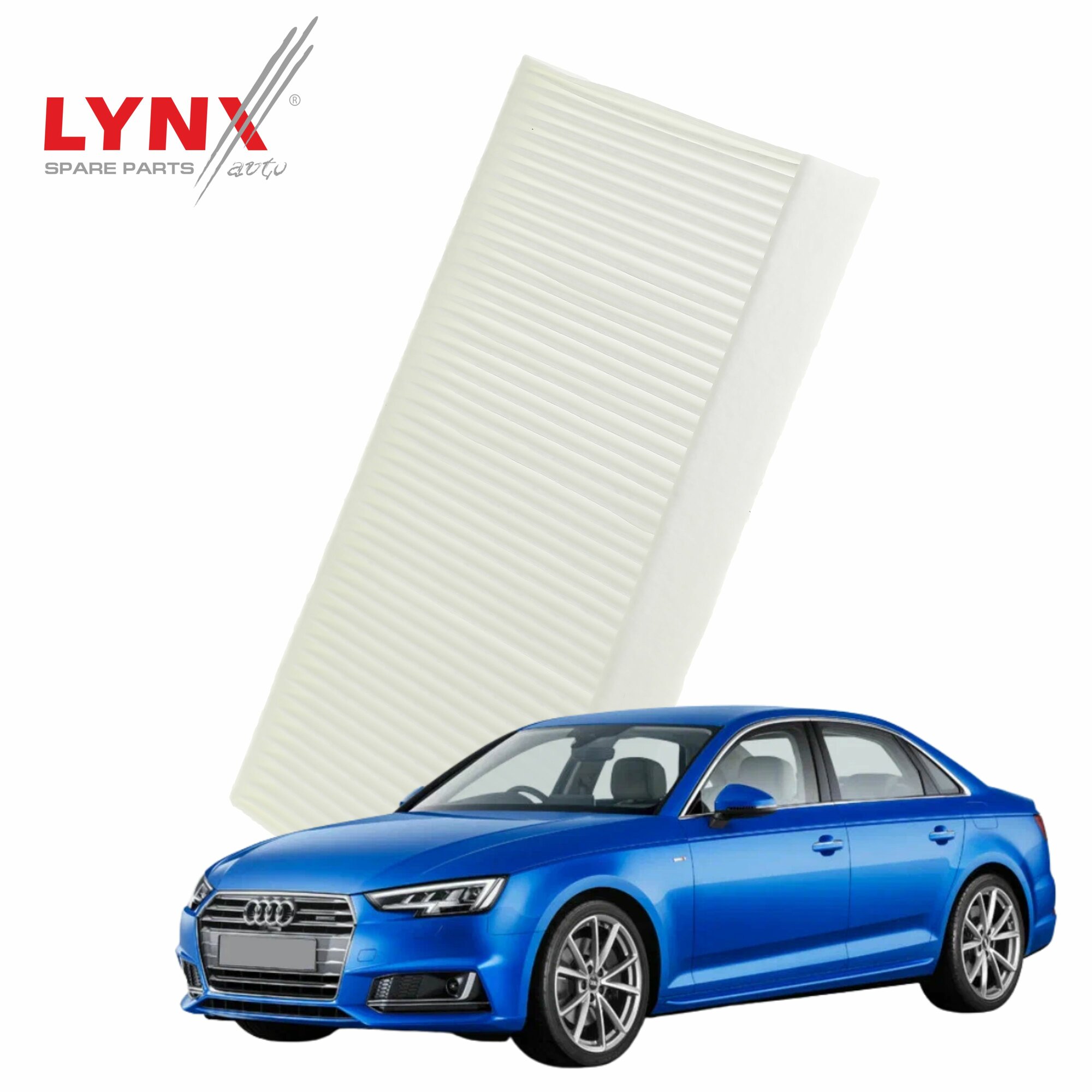 Фильтр салонный Audi A4 (5) B9 / Ауди А4 2015 2016 2017 2018 2019 2020 2021 2022 / 1шт LYNXauto
