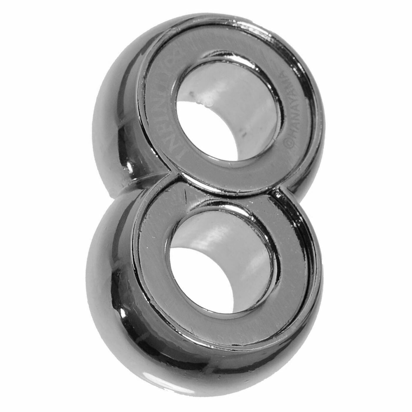 Головоломка металлическая Hanayama Бесконечность 6*, в форме восьмерки, очень сложная, уровень сложности 6 из 6