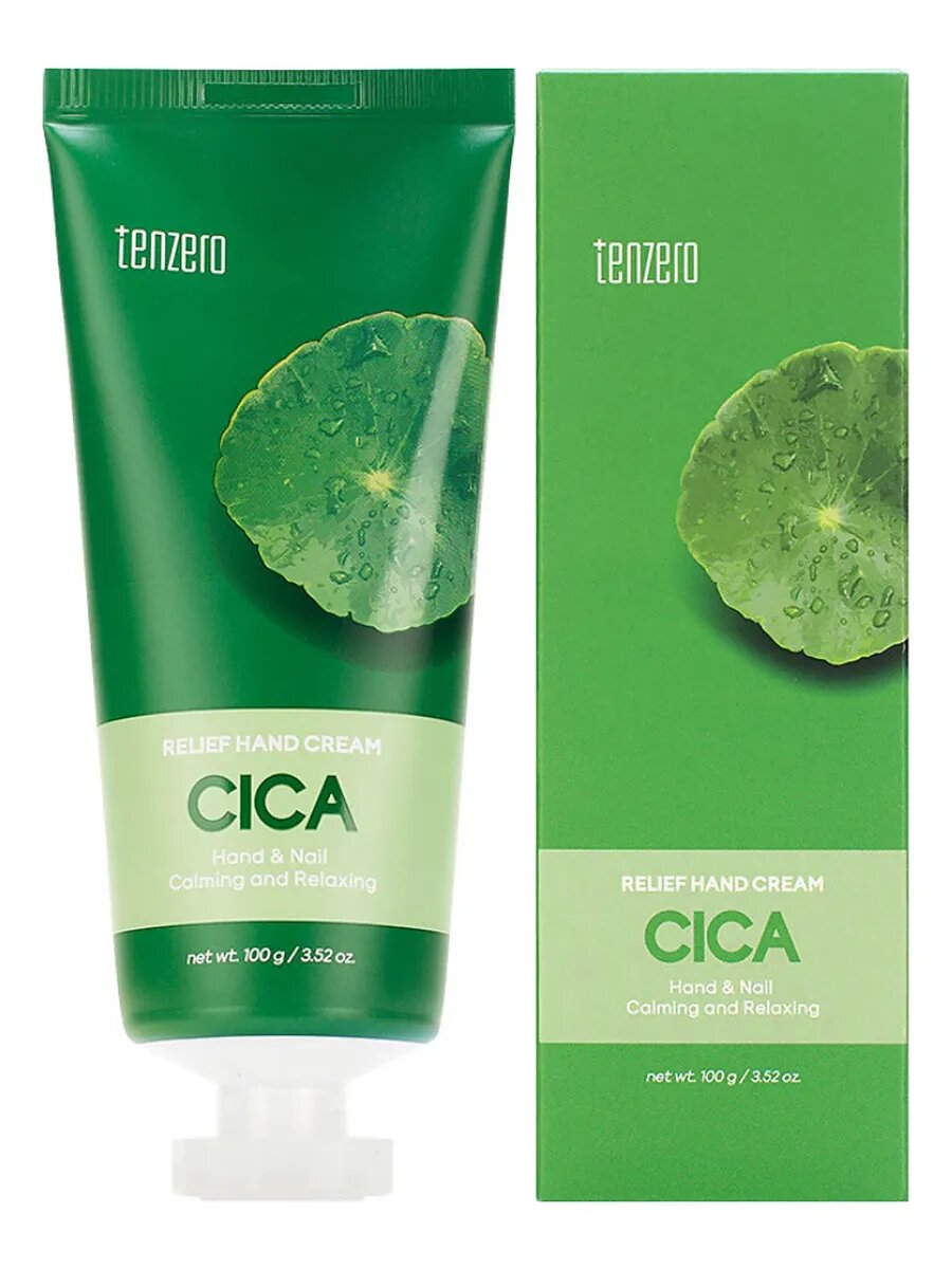 Крем для рук с экстрактом центеллы азиатской TENZERO Relief Hand Cream Cica 100g